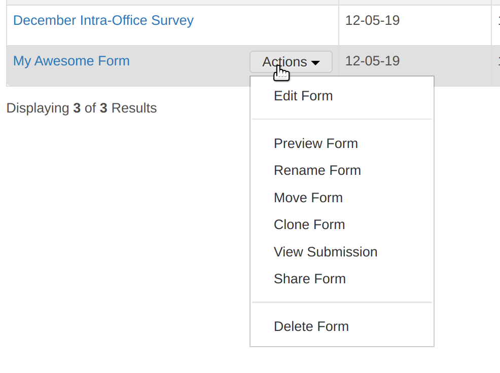 Building a Form – Legwork