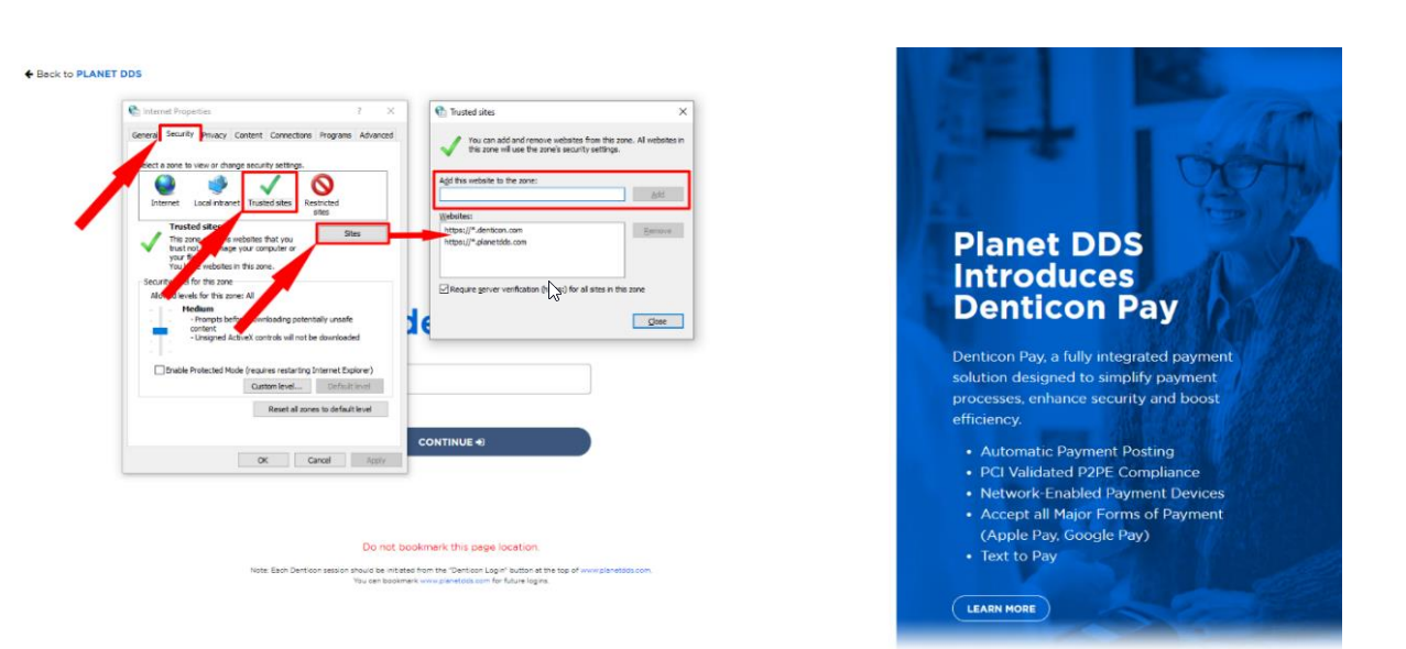 Denticon Login Update 10/05/2023 – Legwork