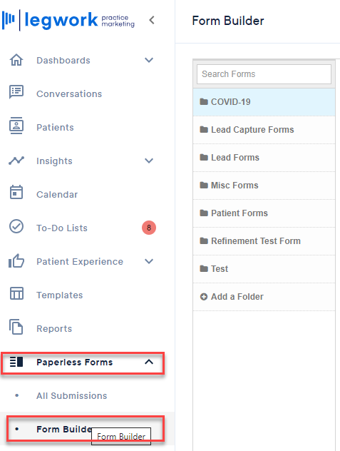 How do I edit an existing form? – Legwork